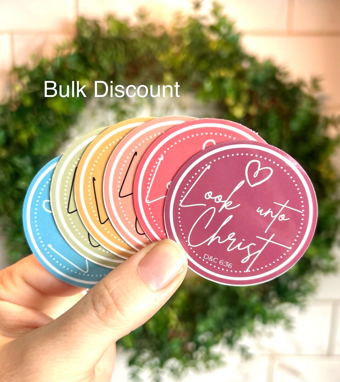 2025 LDS Youth Theme Stickers: Look Unto Christ, Waterproof Gift - Etsy