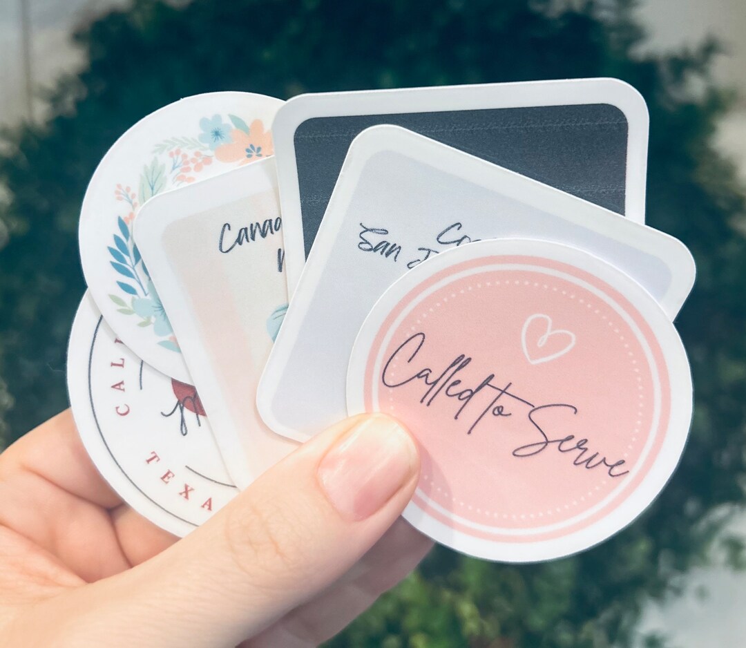 Called to Serve and Custom LDS Missionary Stickers, Handmade Mission ...