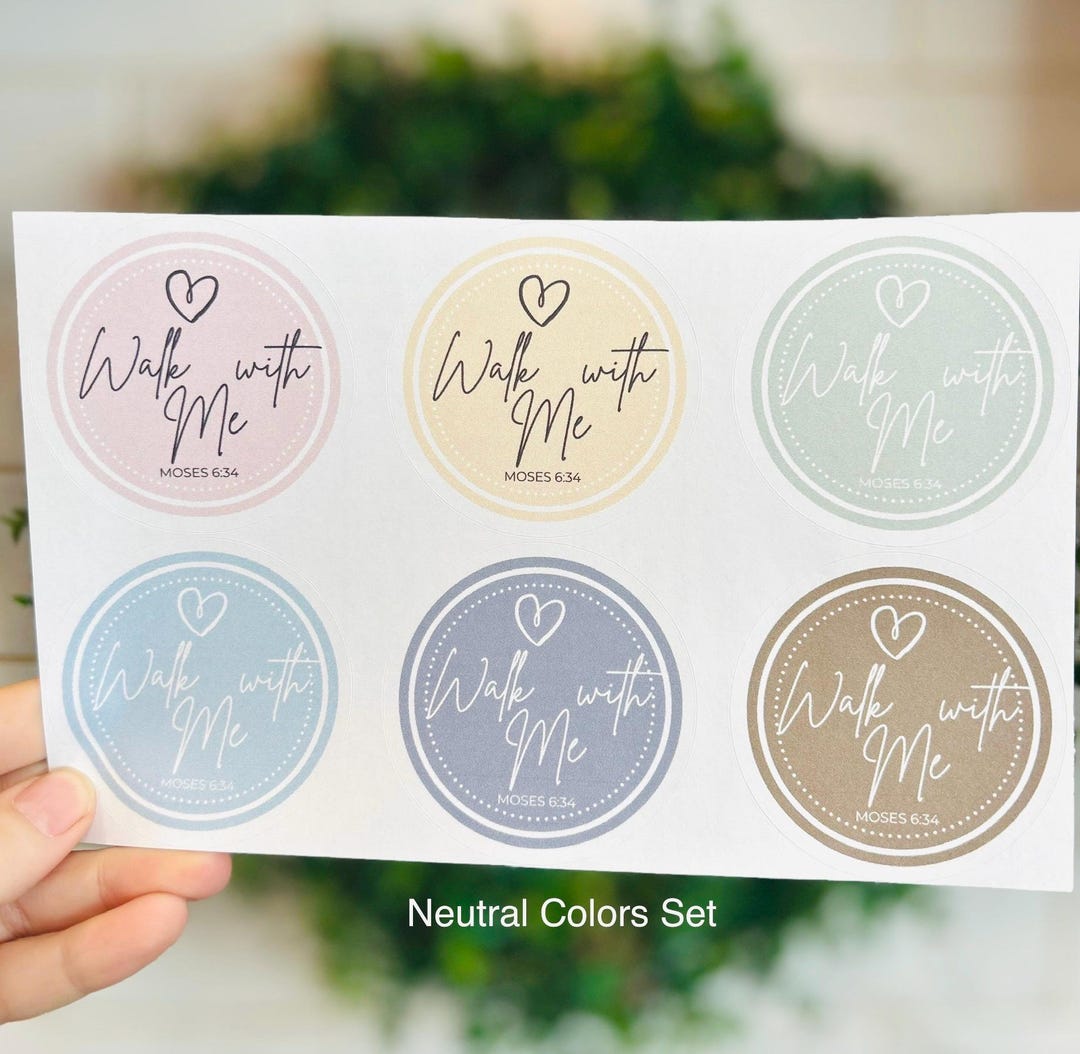 2026 LDS Youth Theme Stickers: Walk With Me, Think Celestial (peelable ...