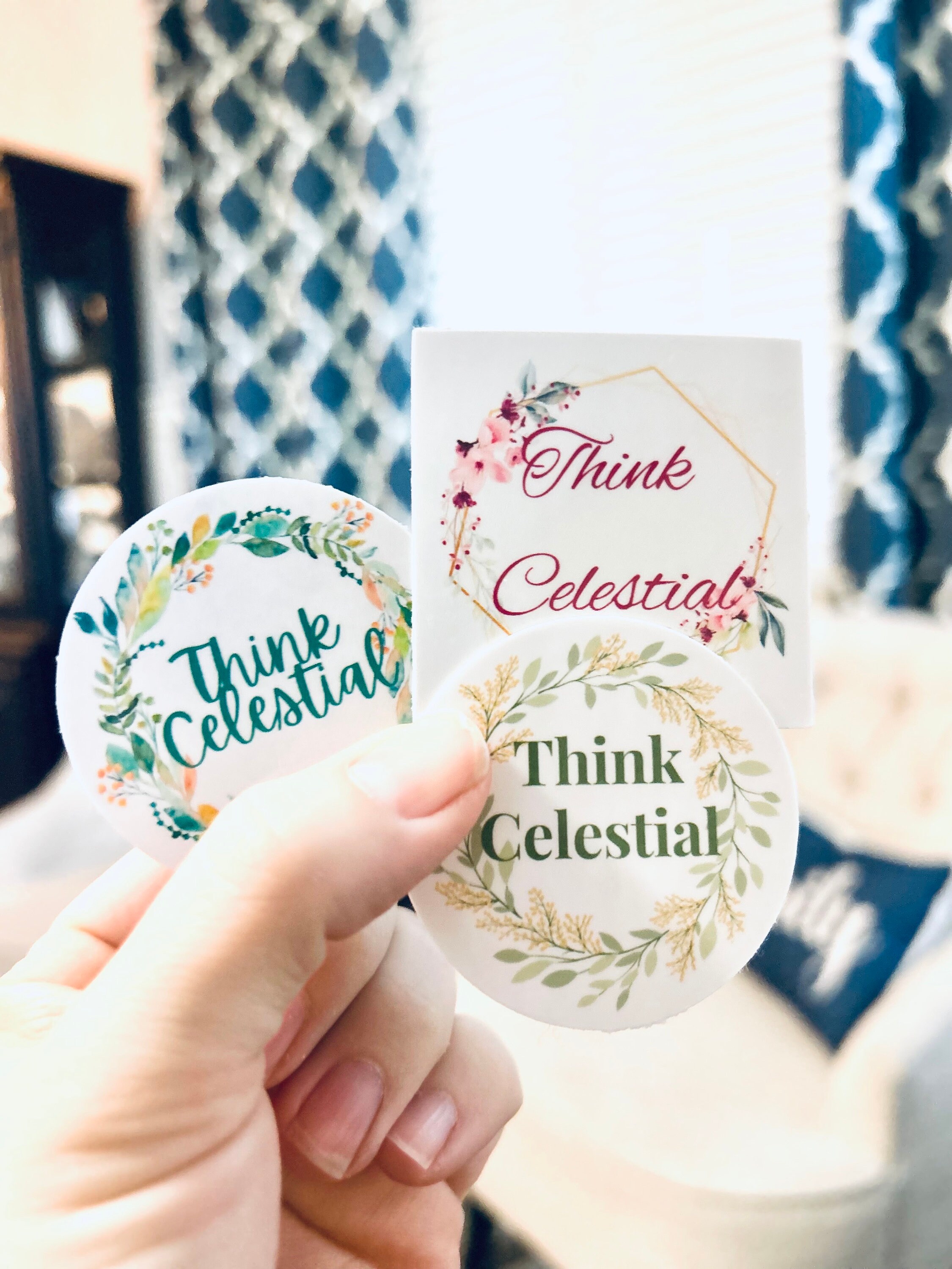 Think Celestial Magnet: Handmade LDS Gift, Religious Fridge Decor - Etsy