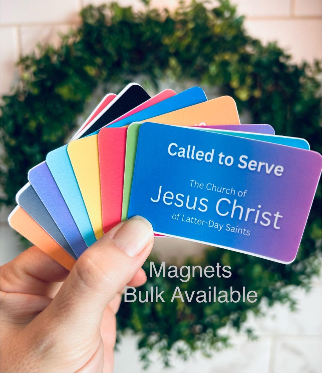 2025 Gradient Missionary Tag MAGNETS Gifts Called to Serve Temple Bulk ...