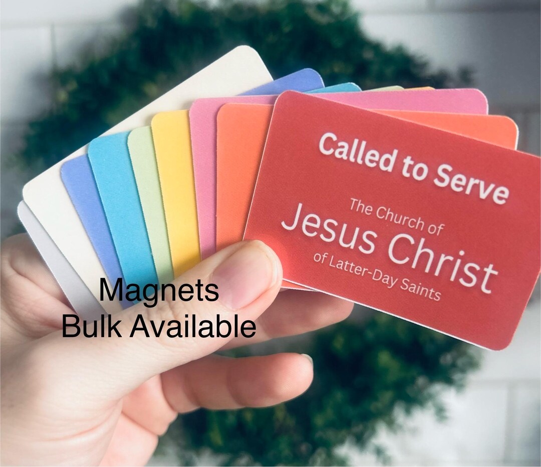Modern Missionary Tag MAGNETS Gifts Called to Serve Temple Bulk Welcome ...