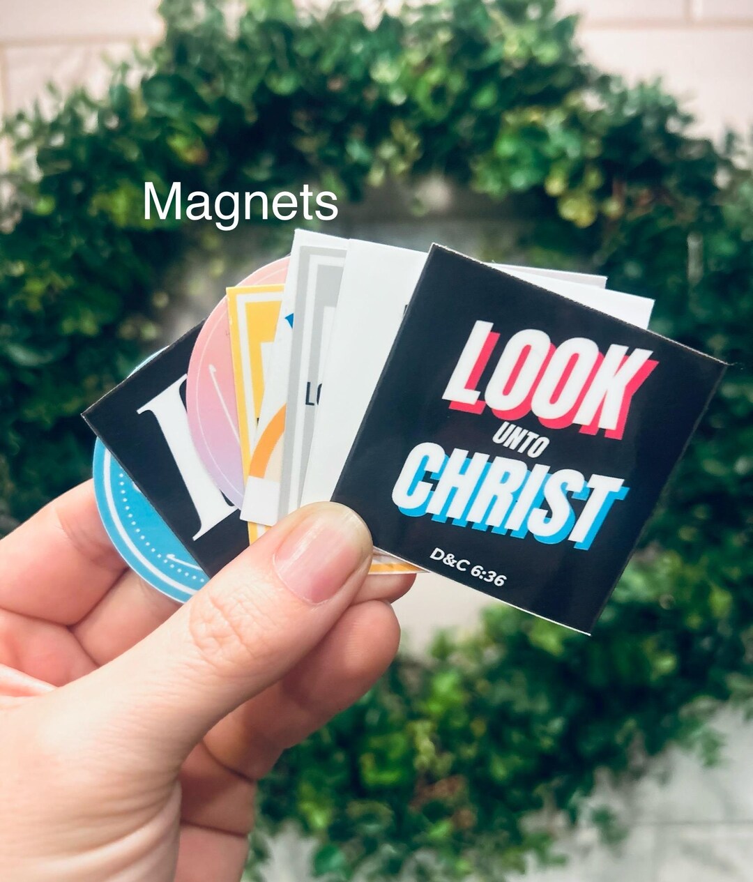 2025 LDS Youth Theme Look Unto Christ MAGNETS Missionary Bulk Custom ...