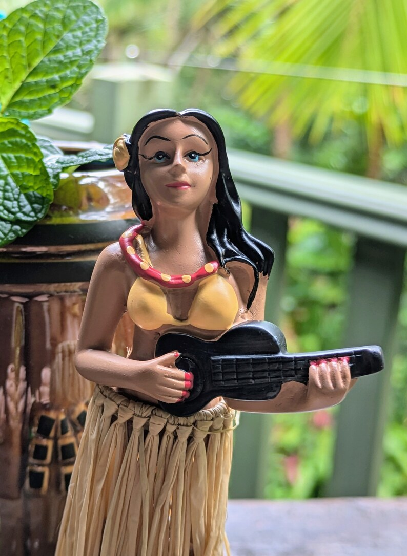 Hula Girl Luau Decoration Hawaiian Hula Dashboard Doll - Etsy