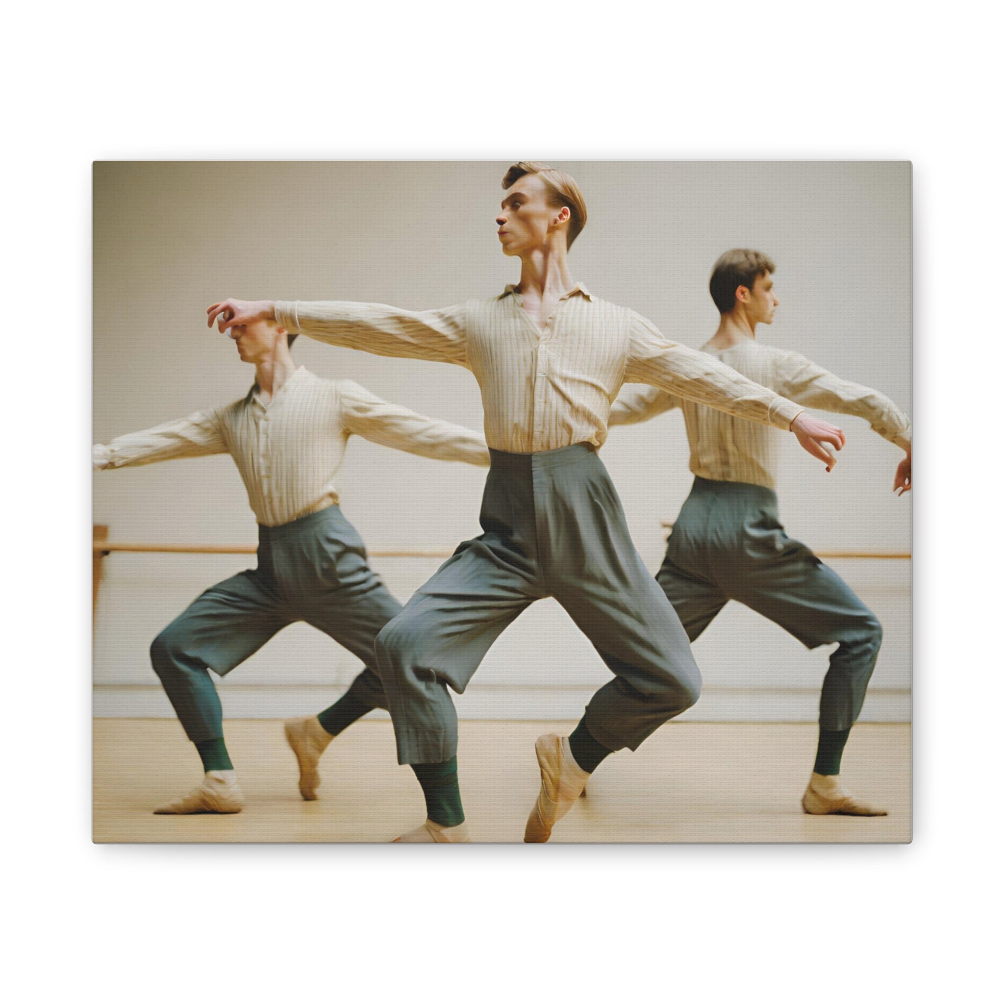 Male Ballet Dancers Van Gogh Style Canvas Wall Art 12x10 House Warming ...