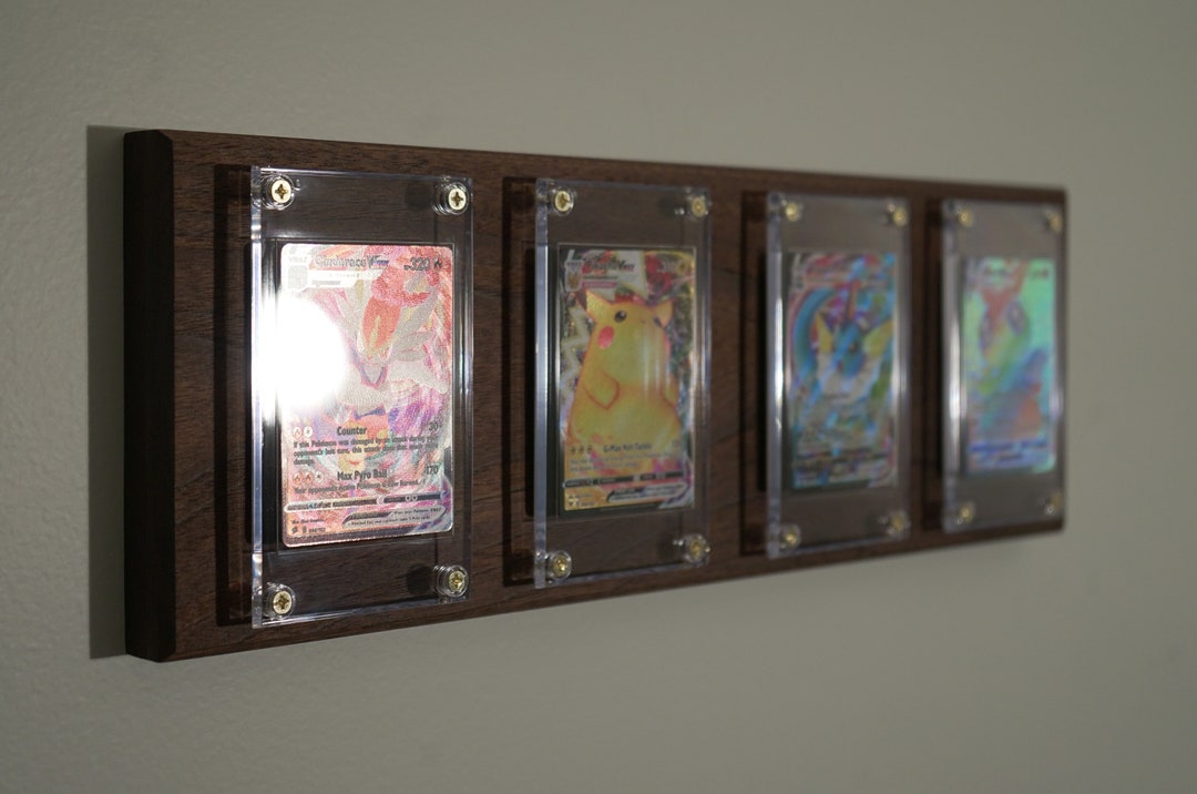 Walnut Trading Card Display - Etsy