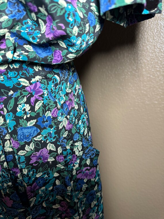 cottagecore prairie style floral vintage 80s dress si… - Gem