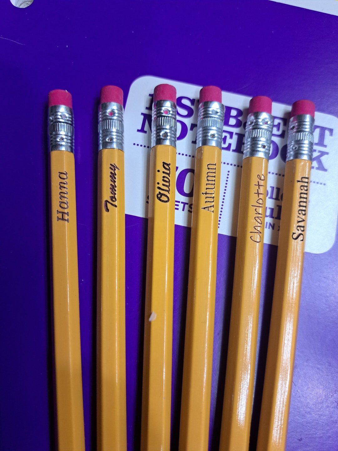 Personalized Pencils | Custom Engraved Name Pencils | Teacher Gift - Etsy