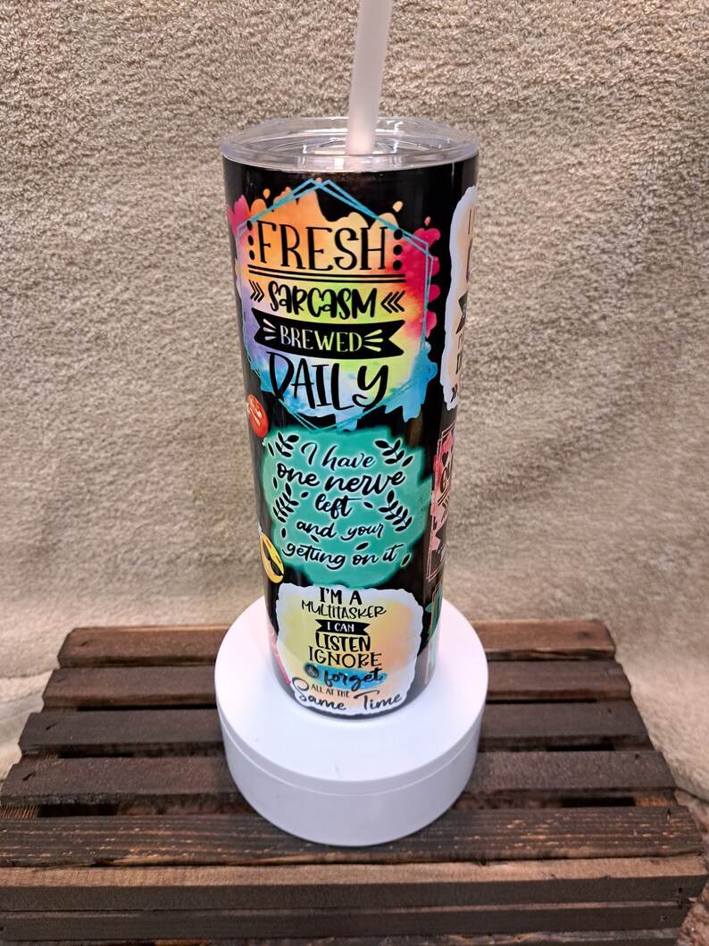 Shop the 'sassy Sipper Tumbler' Your Daily Dose of - Etsy