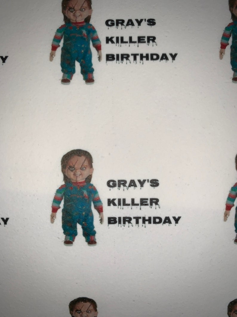 Chucky Edible Images 1.25 Inch Circle Cut name Edit Included - Etsy