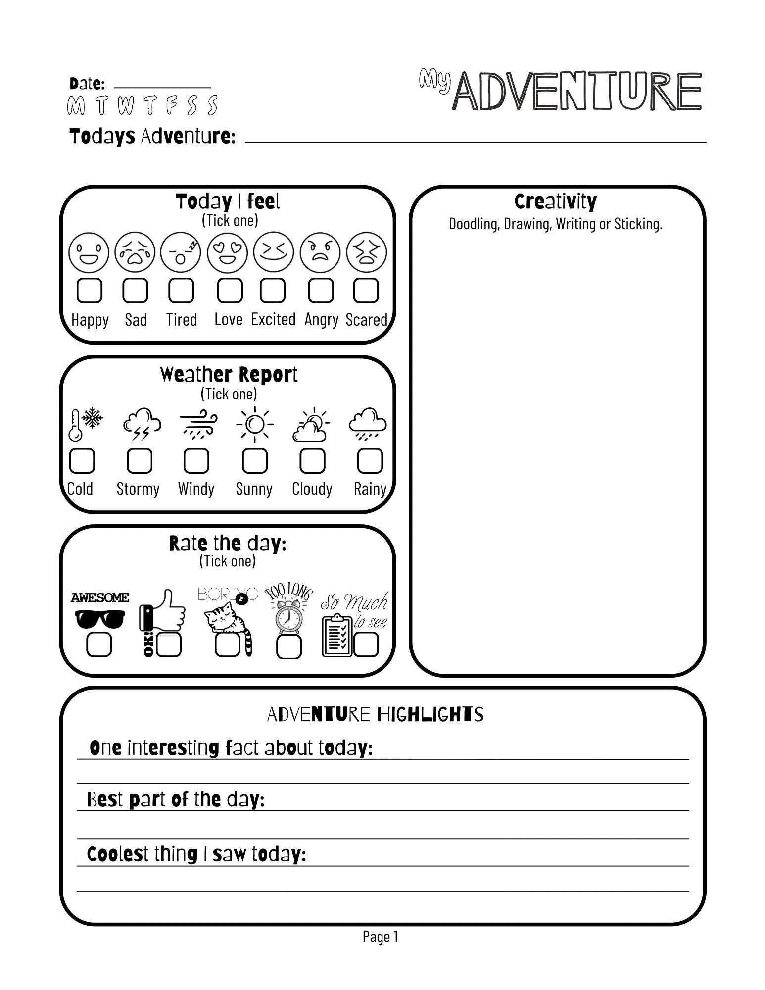 My Adventure Journal fillable, iPad Journal, Digital Journal ...