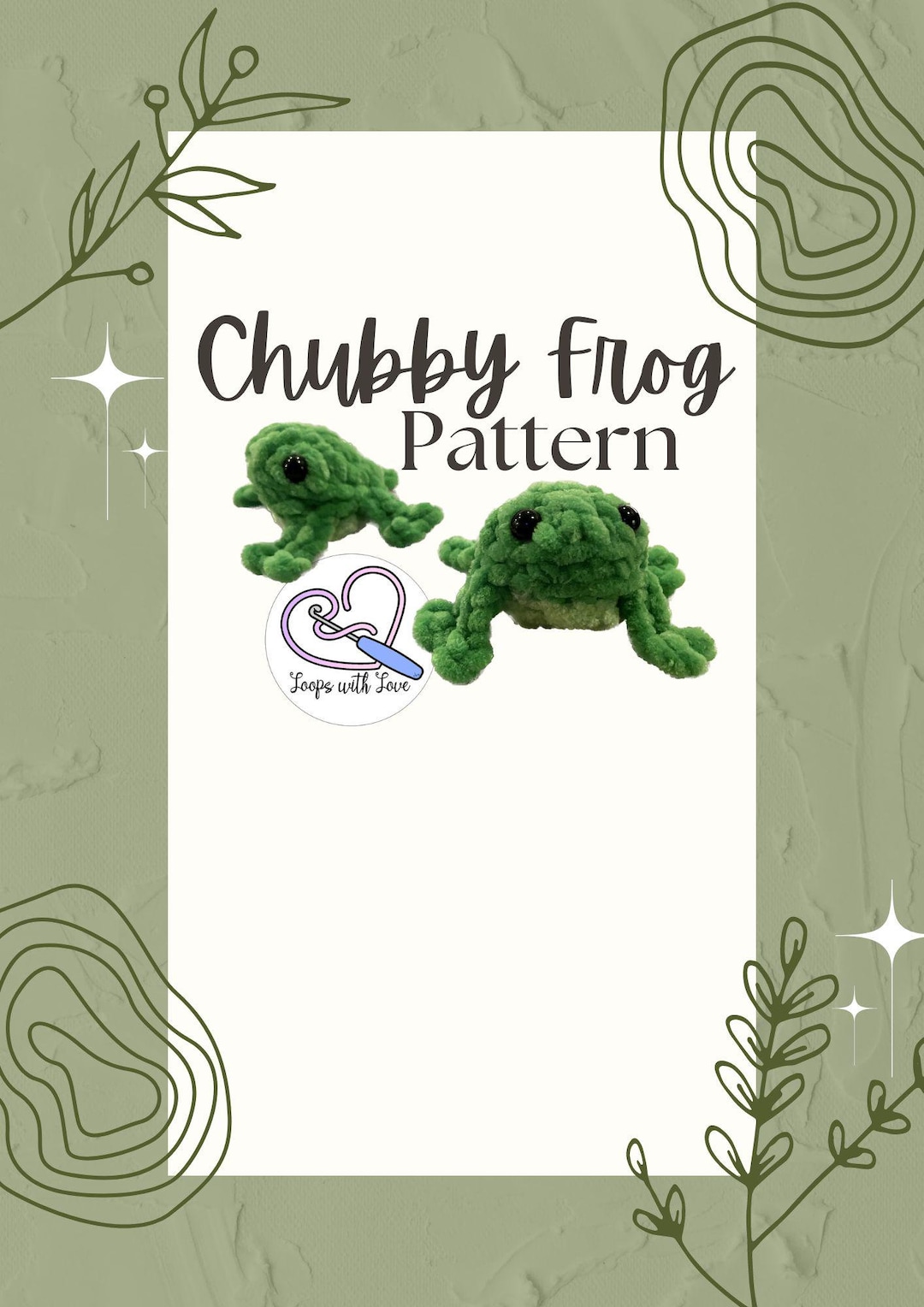Chubby Frog Crochet Pattern - Etsy