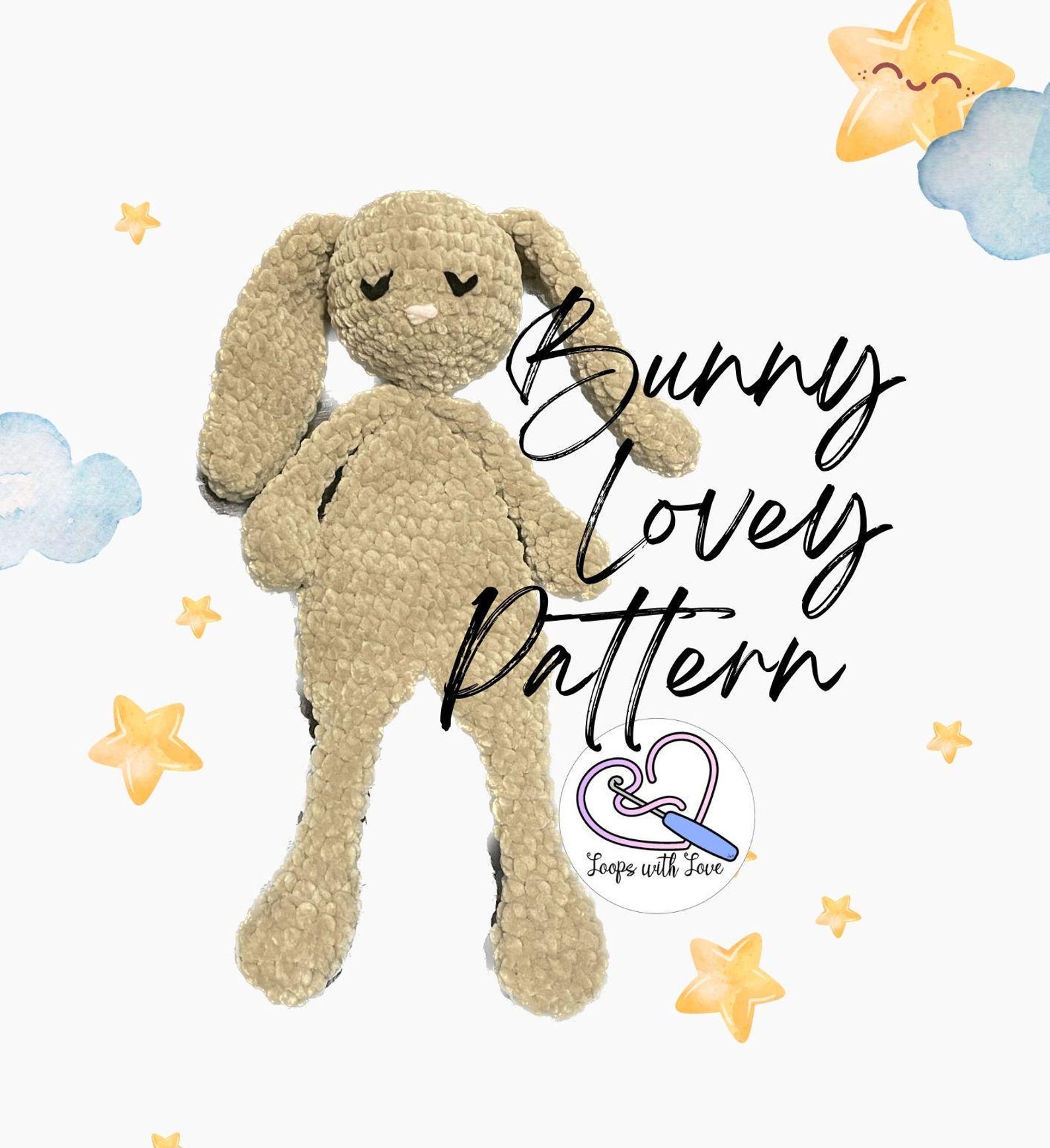 Lovey Bunny Crochet Pattern - Etsy
