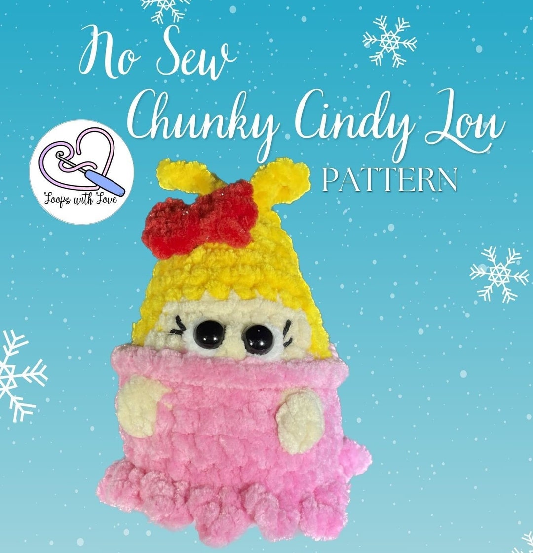 No Sew Chunky Cindy Lou Crochet Pattern - Etsy