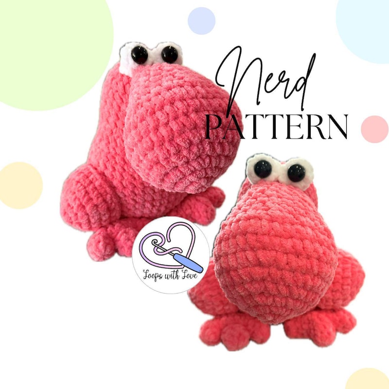 Nerd Crochet Plush Pattern - Etsy