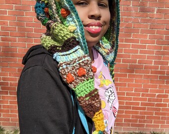 Crochet Fae Elf Hood - Etsy