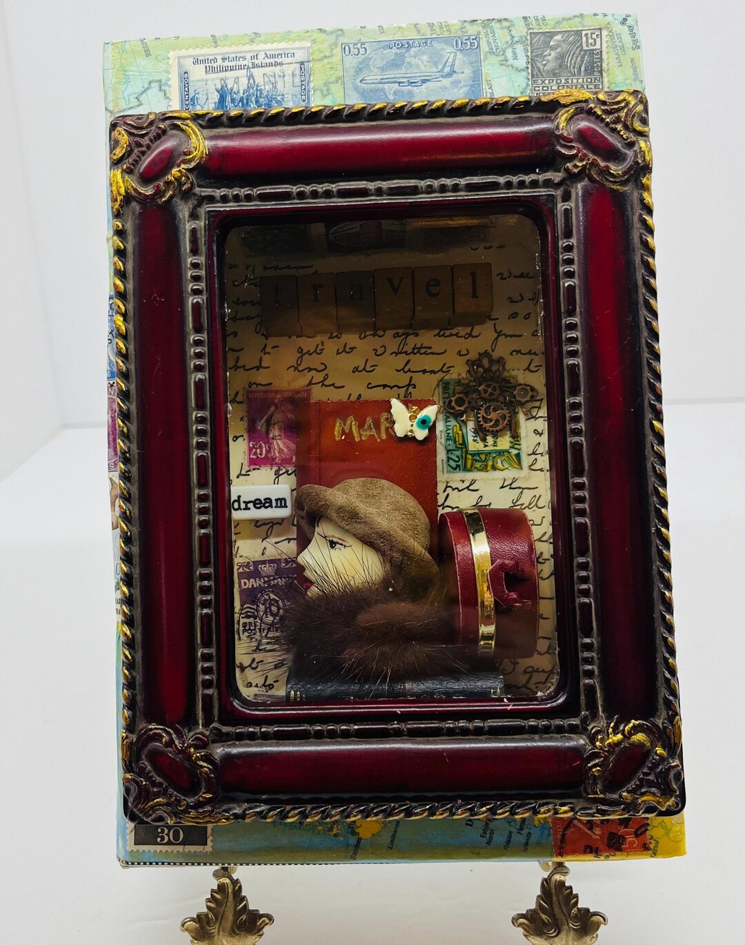 The Traveler - Box Assemblage - Etsy