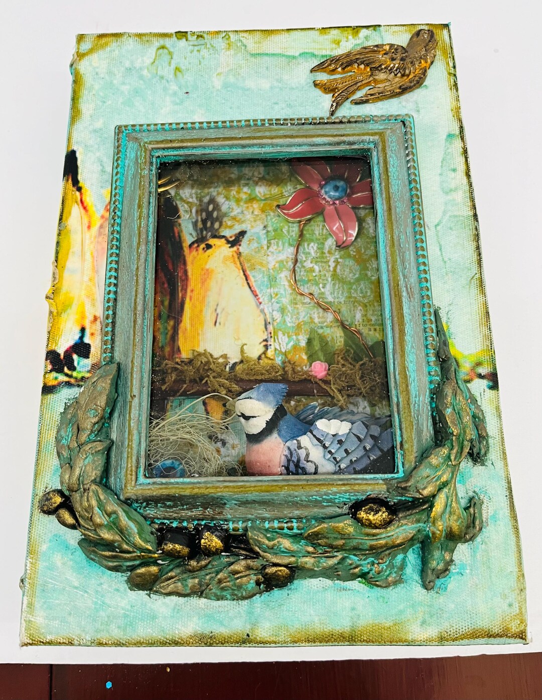 A Birds Eye View - Assemblage - Etsy