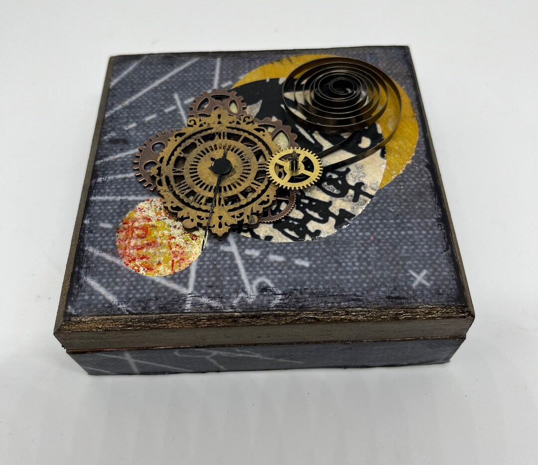 Time in a Box. Mixed Media Box Assemblage. - Etsy