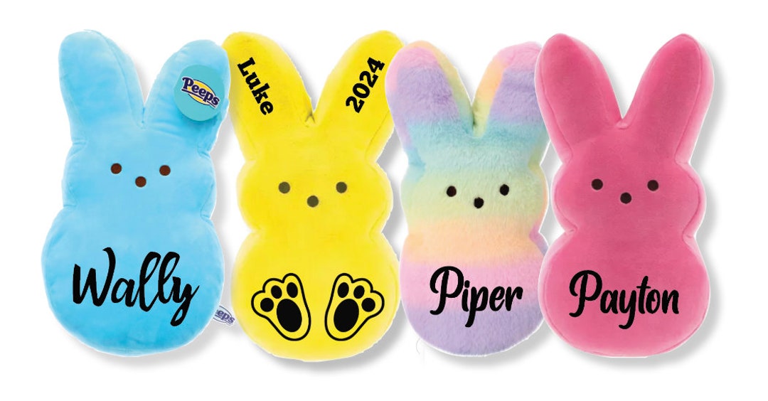 Extra Large 15 Personalized Plush Easter Peeps, Personalized Easter ...
