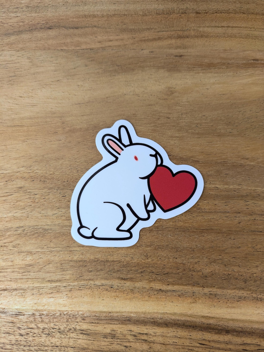 I Love REW Bunny Vinyl Sticker // Waterproof and UV Protected - Etsy
