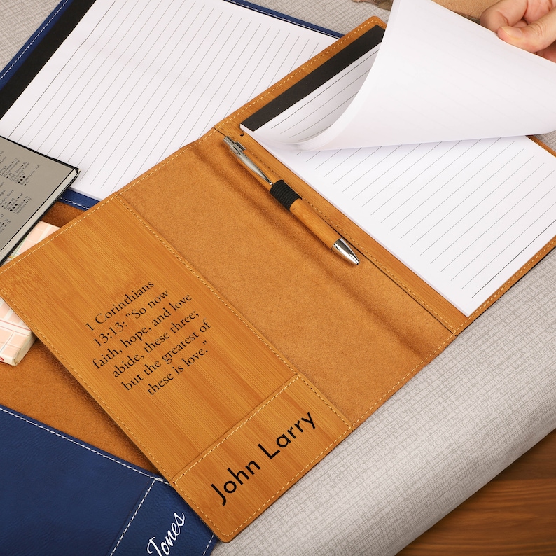 Personalized Portfolio Custom Portfolio Engraved Portfolio - Etsy