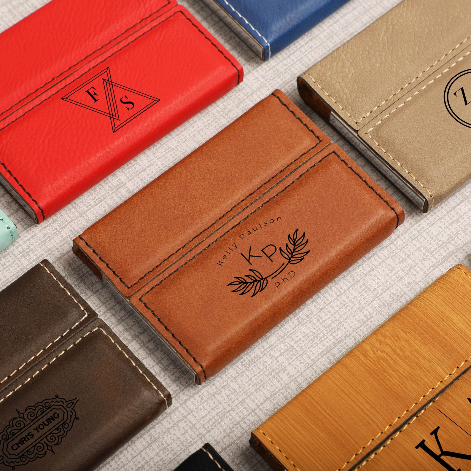 Personalized Business Card Holder, Custom Business Card Holder ...