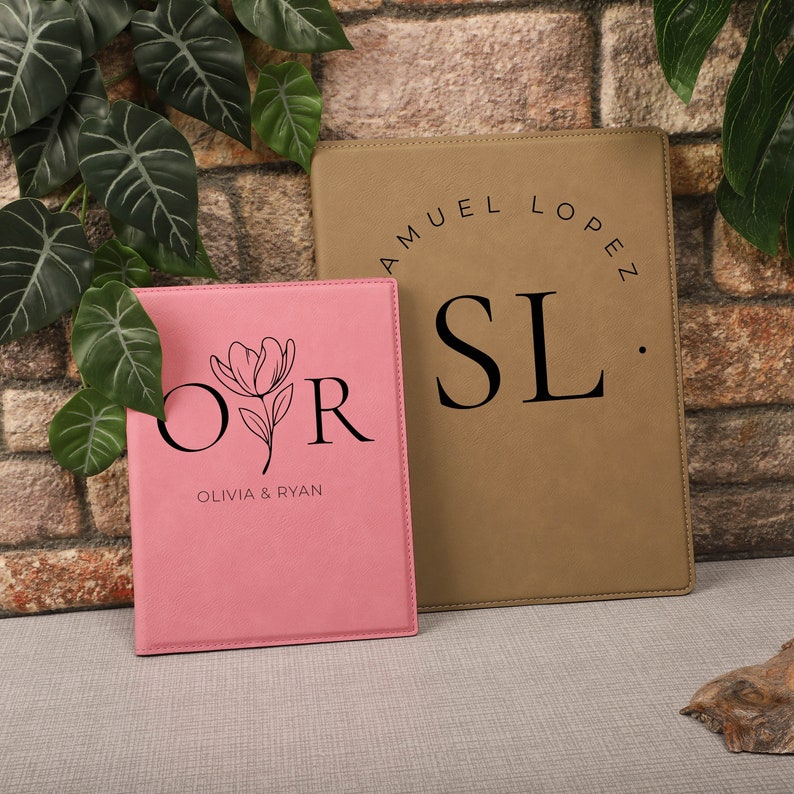 Personalized Portfolio Custom Portfolio Engraved Portfolio - Etsy
