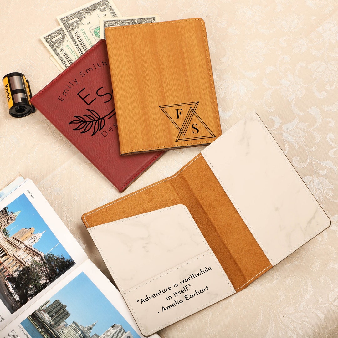 Personalized Passport Holder, Custom Passport Holder, Leather Passport ...