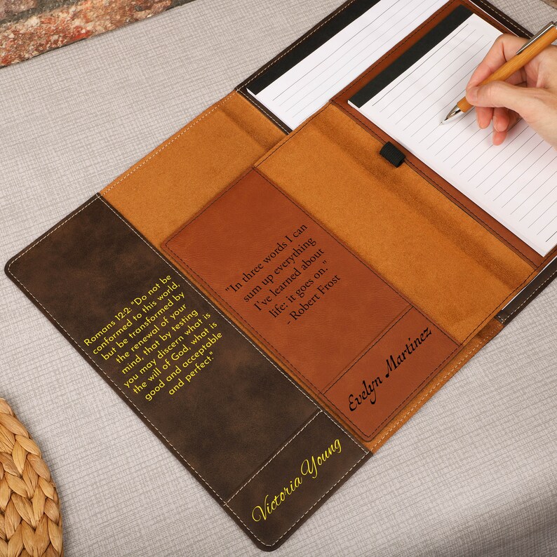 Personalized Portfolio Custom Portfolio Engraved Portfolio - Etsy