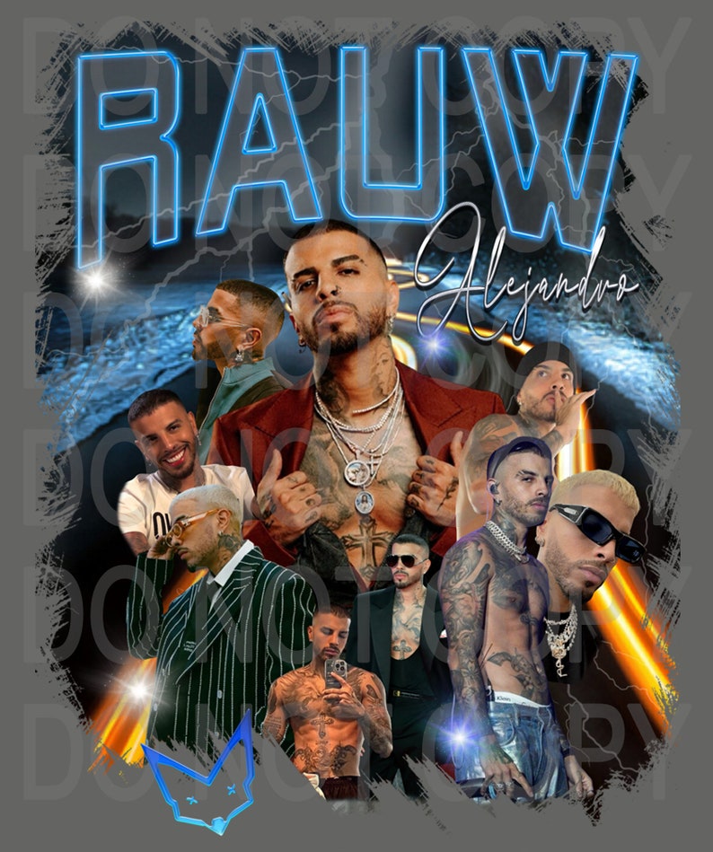 RAUW ALEJANDRO Collage Digital PNG File - Etsy
