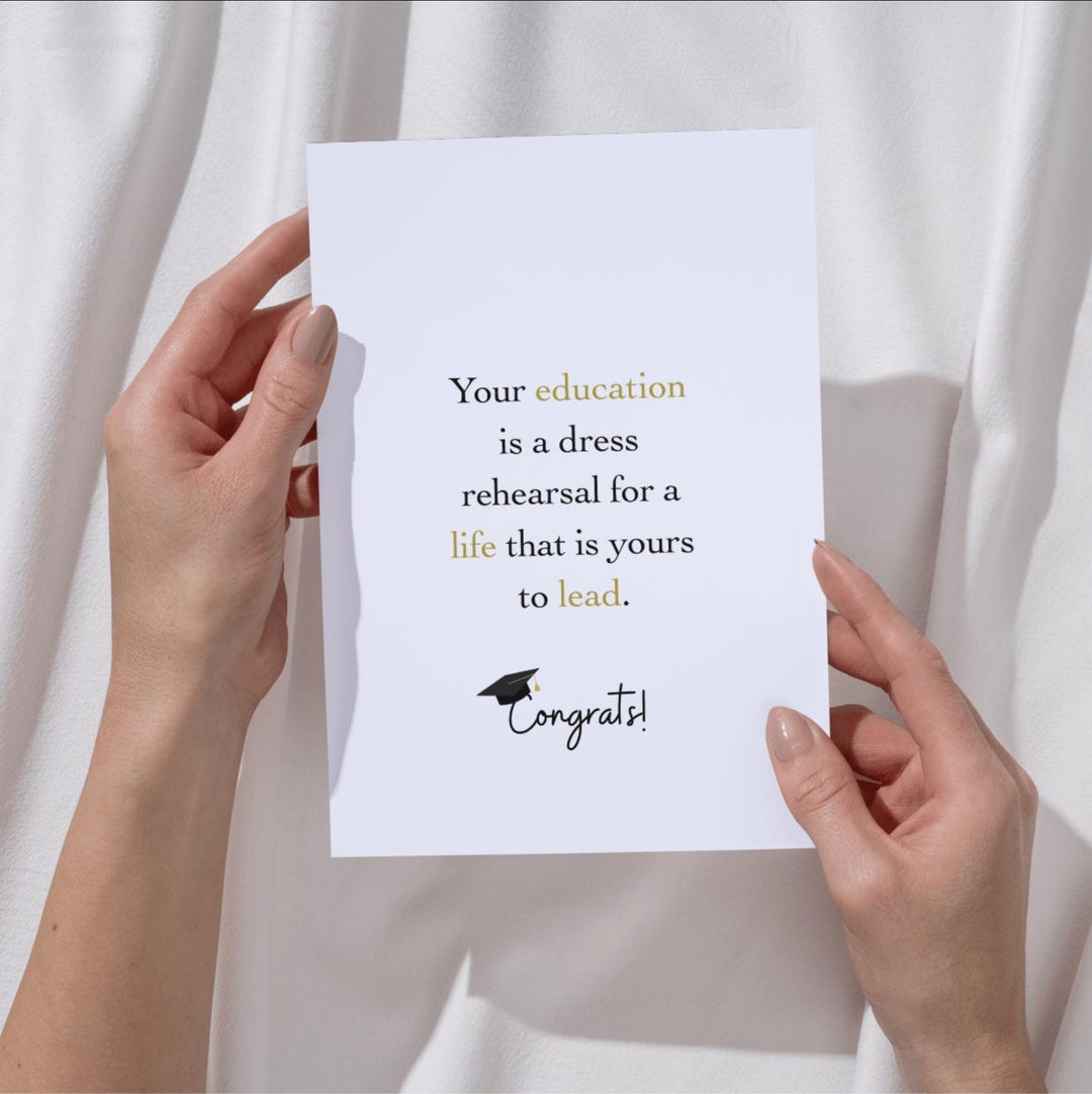 Heartfelt Graduation Card, Class of 2025 Graduation Card, High School ...