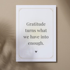Thankfulness Printable Poster, Gratitude Wall Art Decor, Gratitude ...