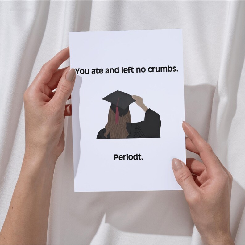 Gen Z Slang Graduation Card, Funny Graduation Card, Grad Card for Best ...