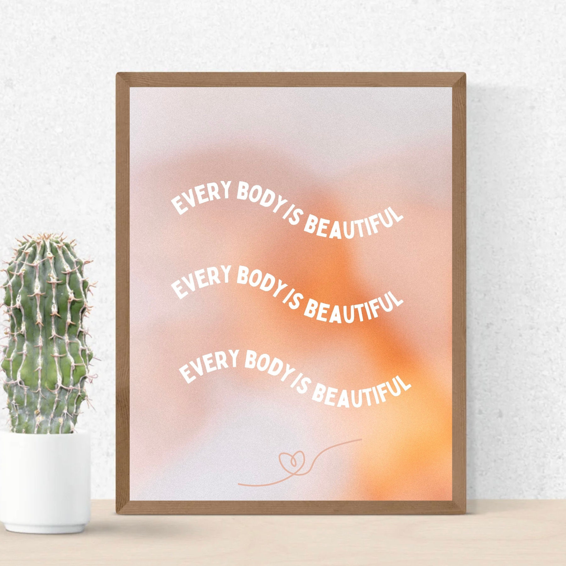 Set of 6 Motivational Self-love Posters, Mental Health Reminders, Daily ...