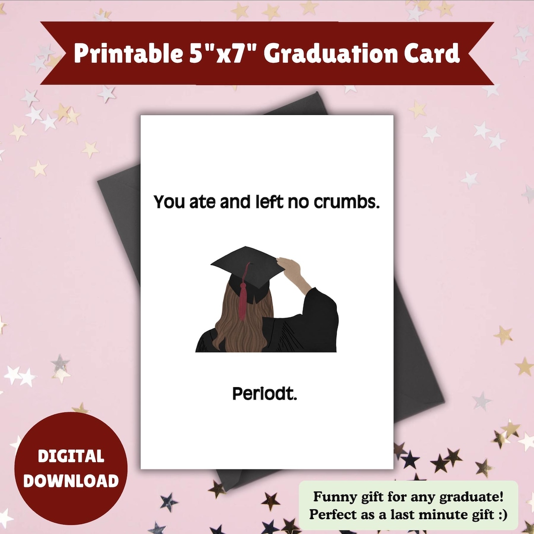 Gen Z Slang Graduation Card, Funny Graduation Card, Grad Card for Best ...