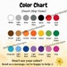 Printify Background Colors Color Chart, Fully Editable Canva Template ...
