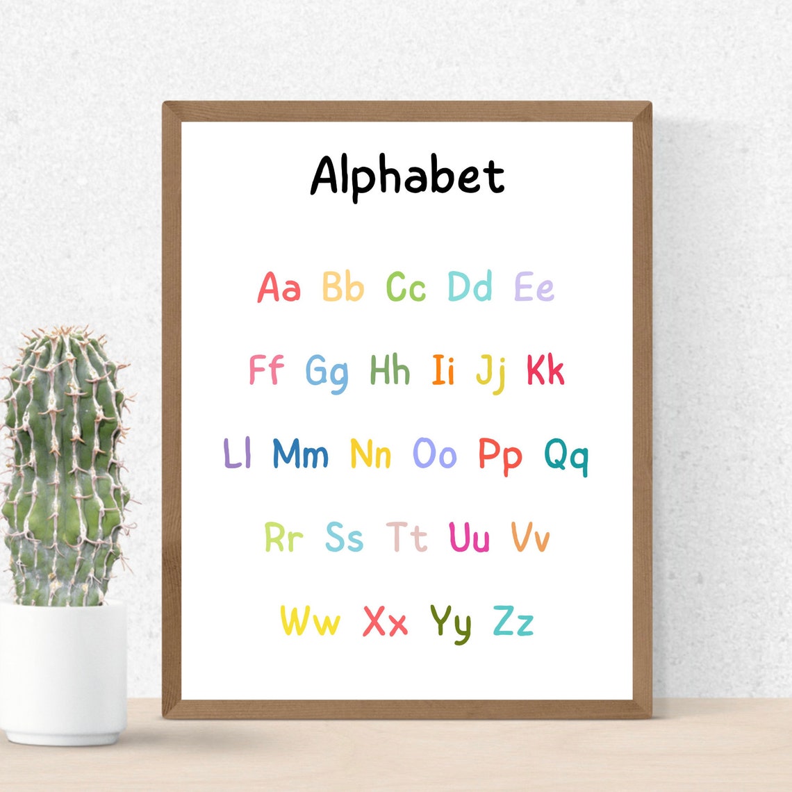 Set of 6 Educational Posters for Toddlers, Baby Learning Posters ...