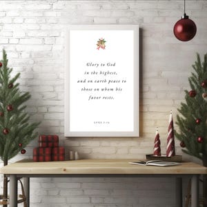Set of 3 Christmas Christian Scripture Printable Wall Art, Isaiah 9:6 ...