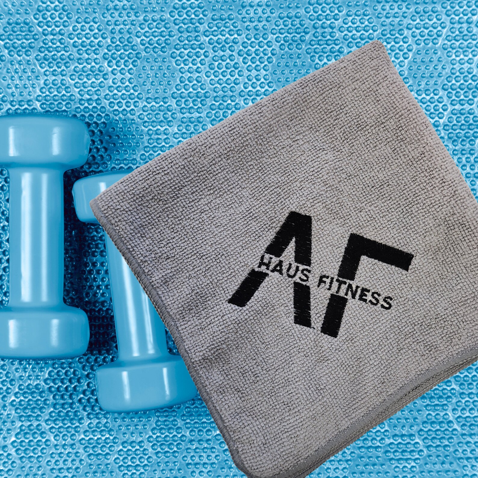 3 Custom Embroidered Microfiber Gym Towels; Personalized Workout Cloths ...