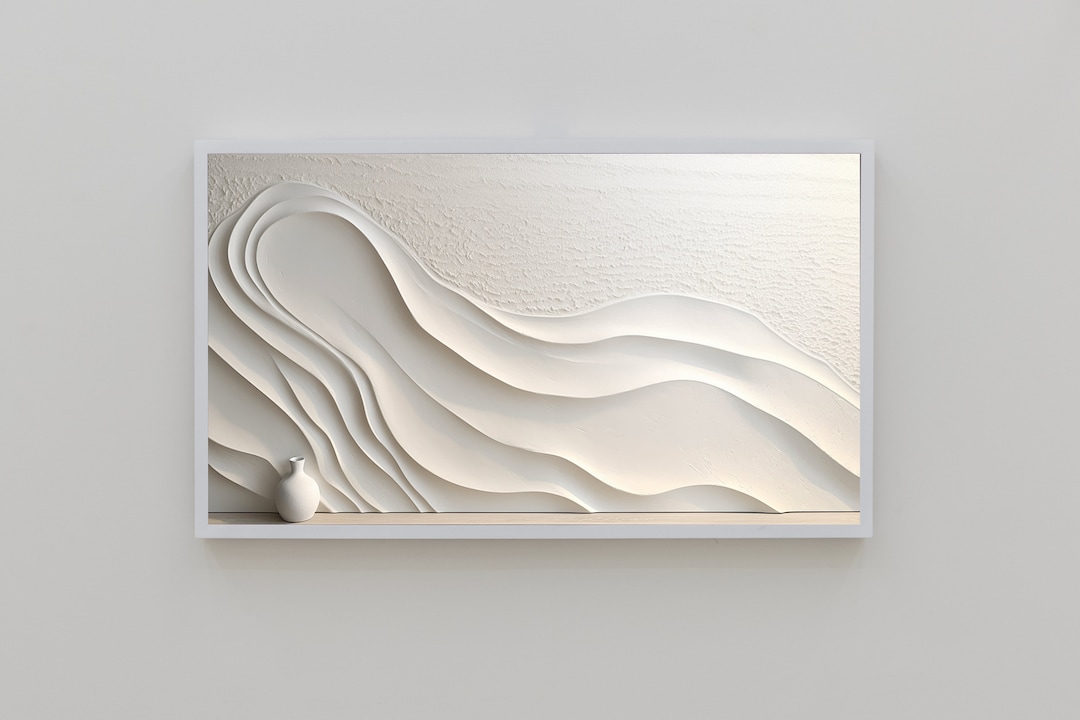 Samsung Frame TV Art → Beige Textures Bundle of 3 → Hisense Canvas Art ...