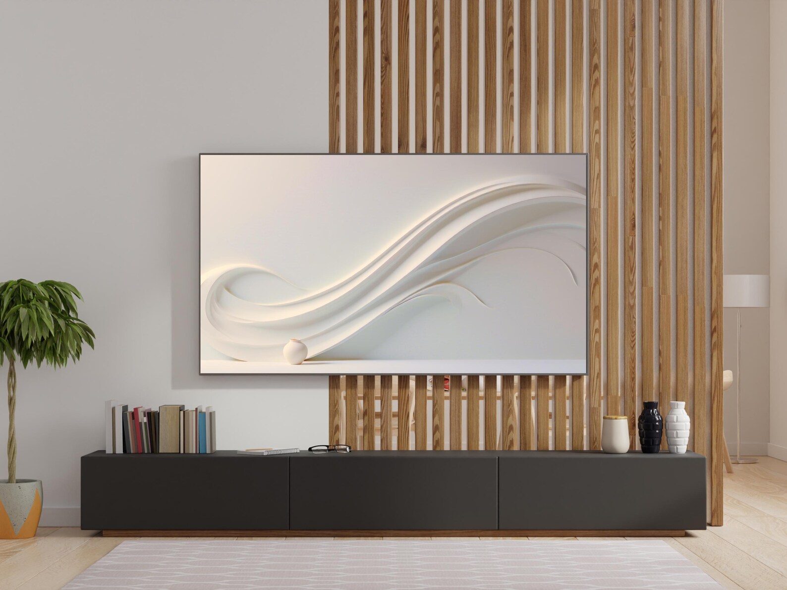 Frame TV Art → Elegant Beige Textures Collection of 6→ Hisense Canvas ...