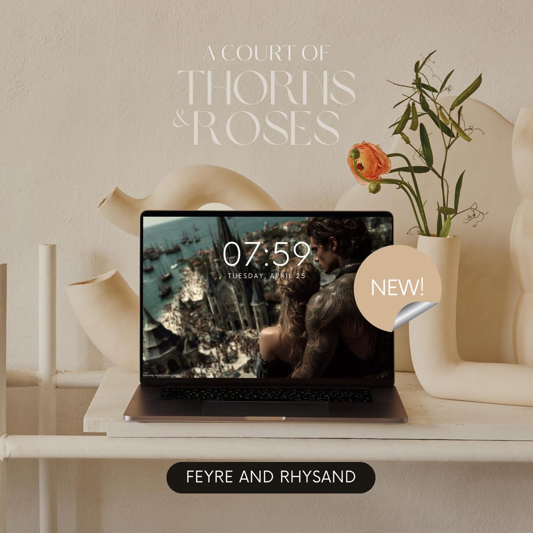 ACOTAR Digital Art • Feyre + Rhysand • Phone & Desktop Background • A ...