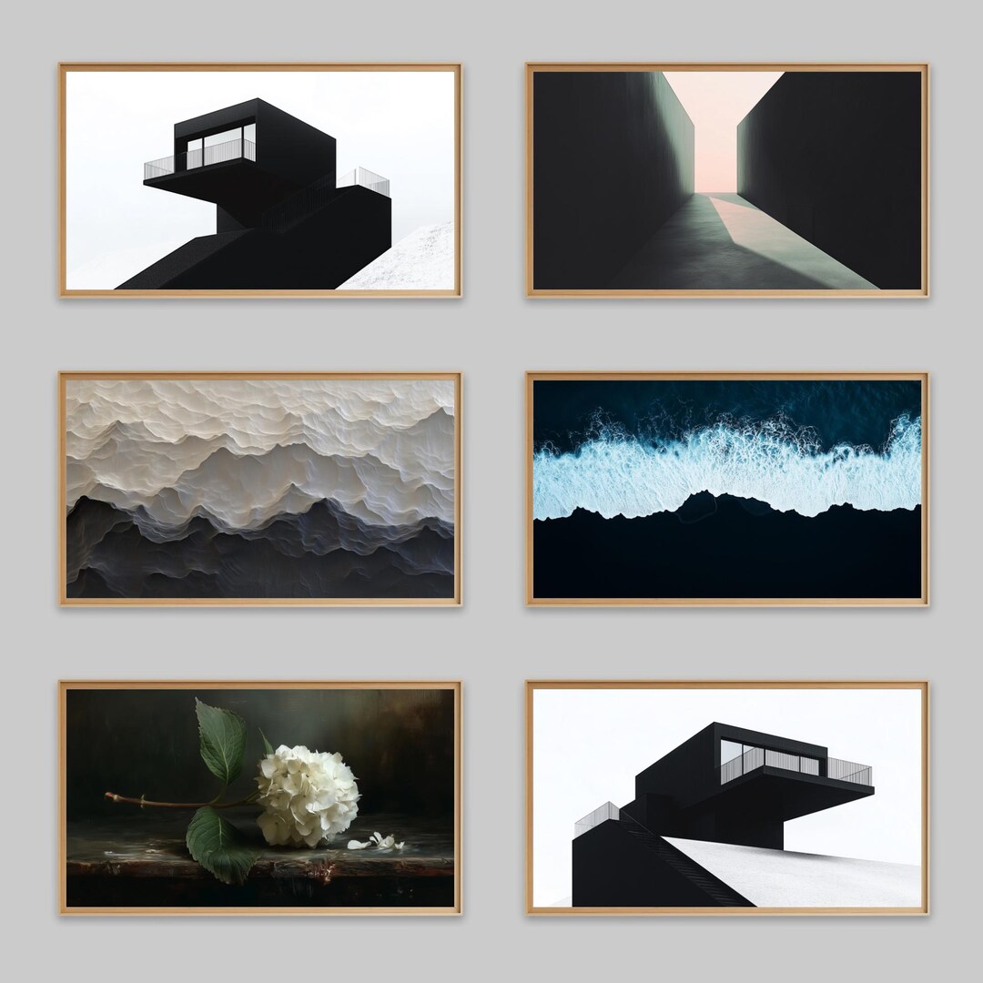 Modern Minimalism in Shadow Collection of 6 → Hisense Canvas Art ...
