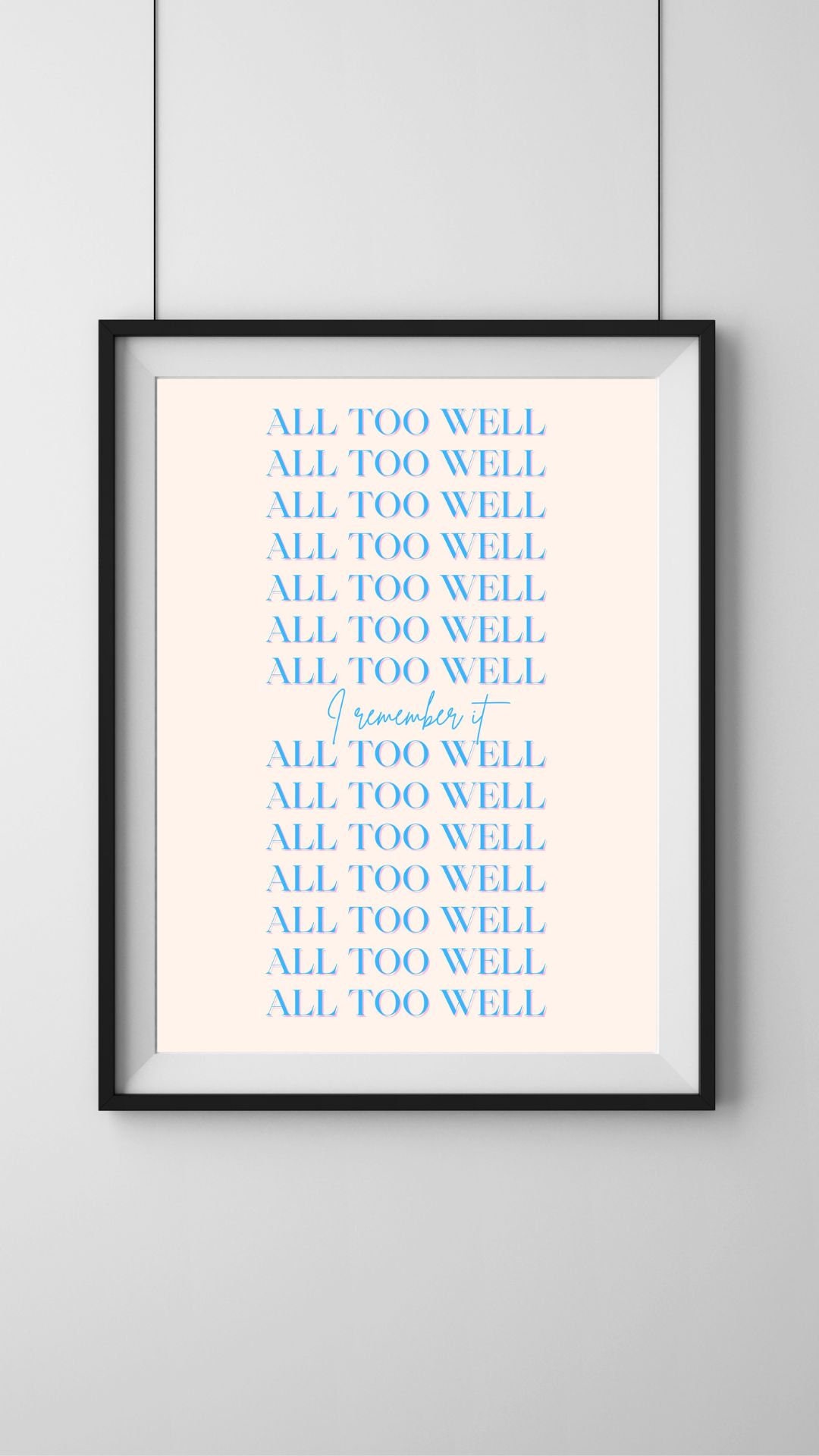 Personalized Taylor Swift Lyric Poster, Swiftie Gift, Gift for Her ...