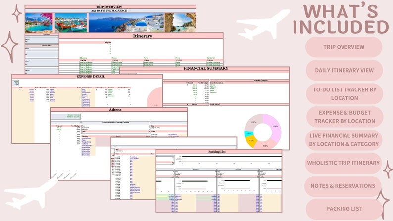 The Ultimate Travel Planner - Google Sheets Version - Etsy
