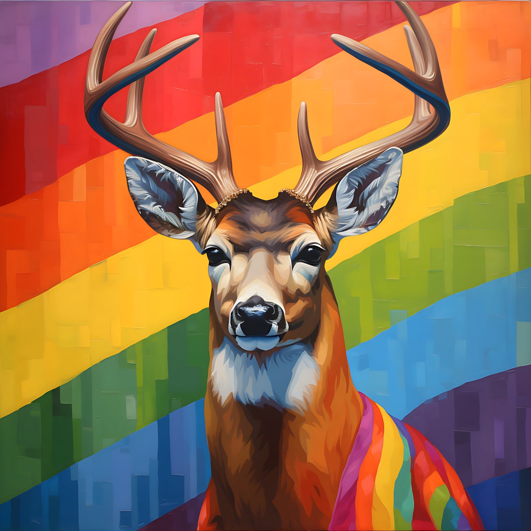 PRINTABLE INSTANT Download Art Pride Support Rainbow LBGTQ Art Animals ...