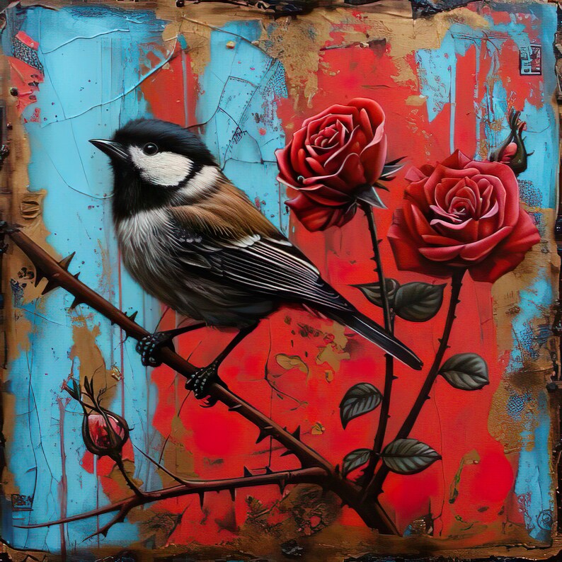 PRINTABLE INSTANT Download Art, Cottage Core, Spring, Flowers, Country ...