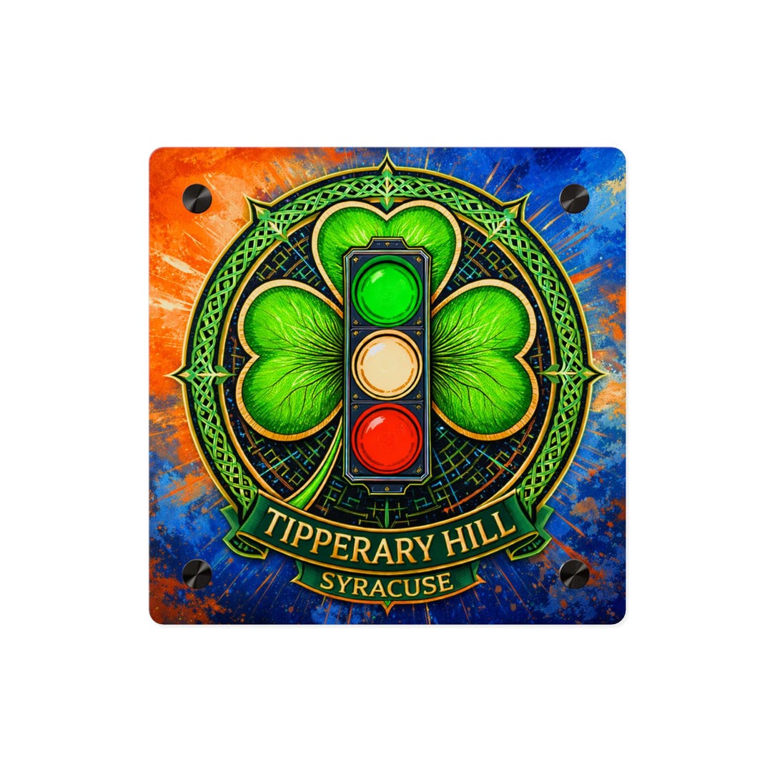 Tipperary Hill Syracuse Acrylic Wall Art, Irish Syracuse Decor, Upside ...