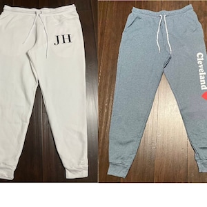 Custom UNISEX Picture Logo Bella Canvas Sweatpants, Personalize Your ...